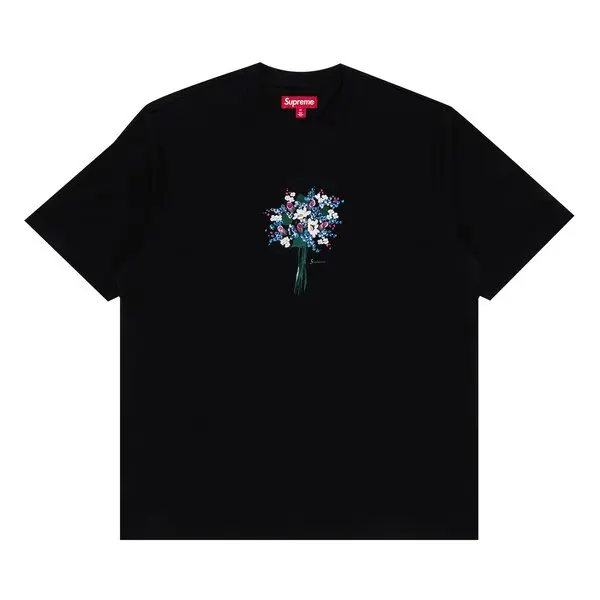 Supreme Bouquet Short-sleeve Top - Black