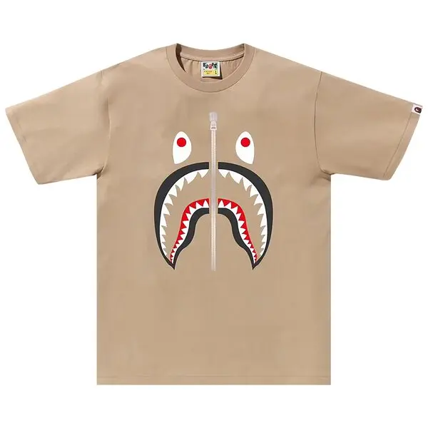 A BATHING APE Shark Tee 'beige - Tan