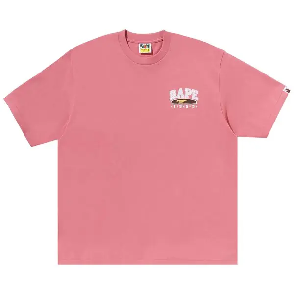 A BATHING APE Hand Draw Relaxed Fit Tee - Pink