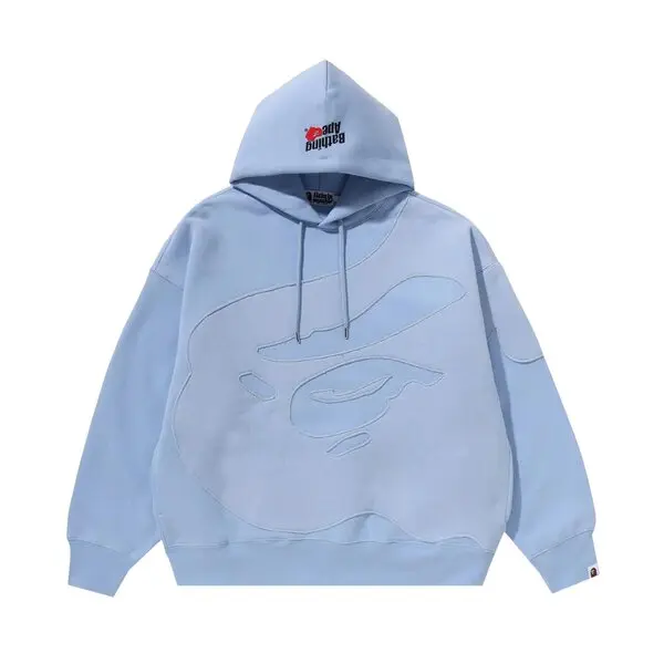 A BATHING APE Head Patch Pullover Hoodie - Blue