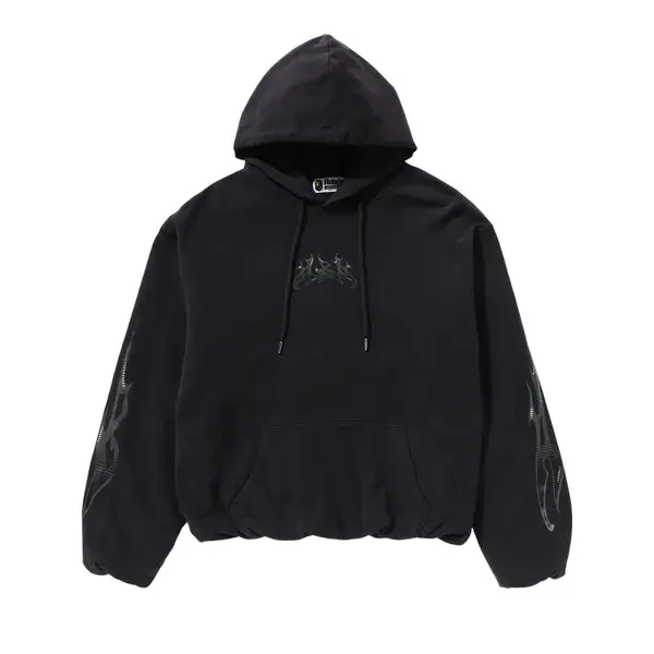 A BATHING APE Flame Garment Dyed Pullover Hoodie