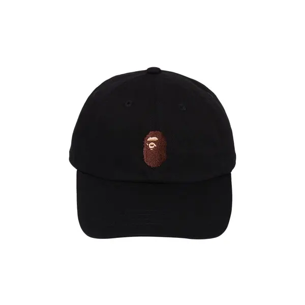A BATHING APE Ape Head Panel Cap - Black