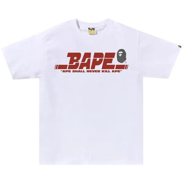 A BATHING APE Sports Logo Tee - White