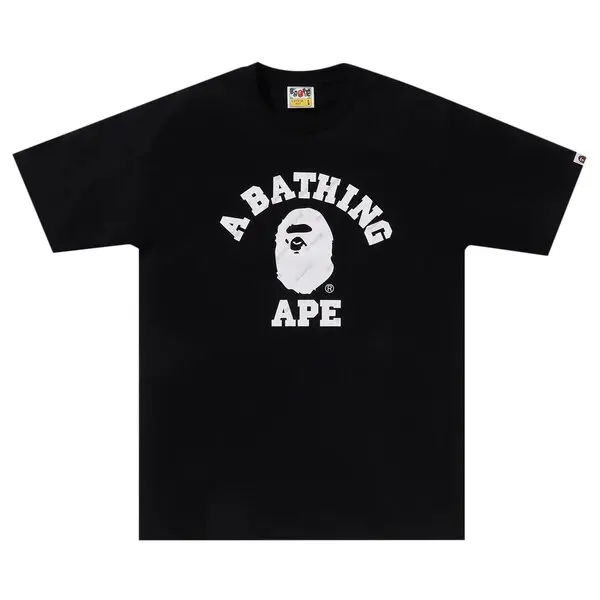 A BATHING APE Hexagram College Tee - Black