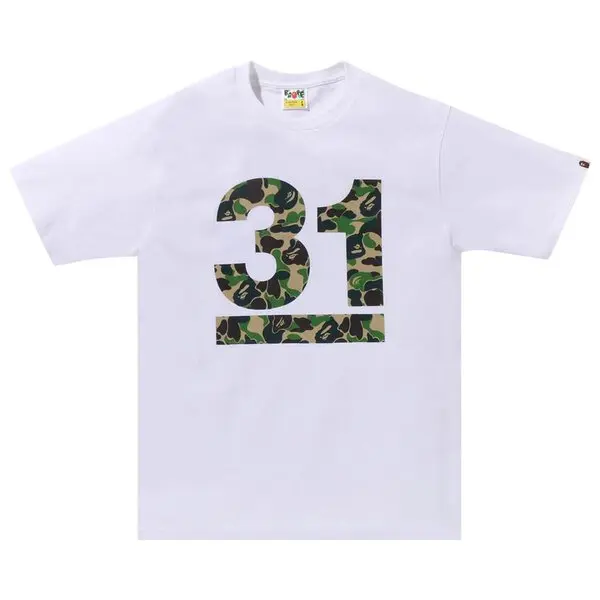 A BATHING APE 31st Anniversary Camo Tee - White