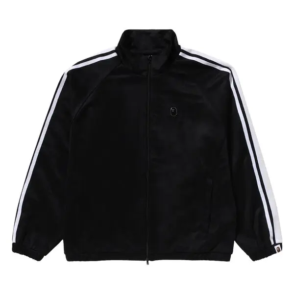 A BATHING APE Fans Scarf Track Jacket - Black