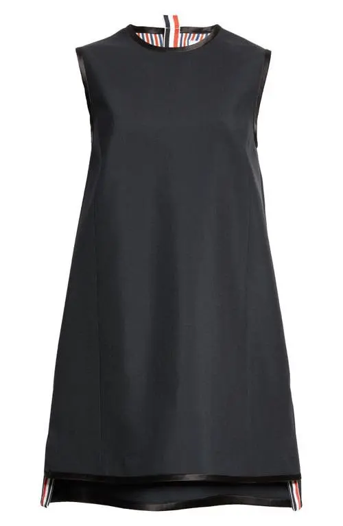 Thom Browne Wool-blend Shift Minidress