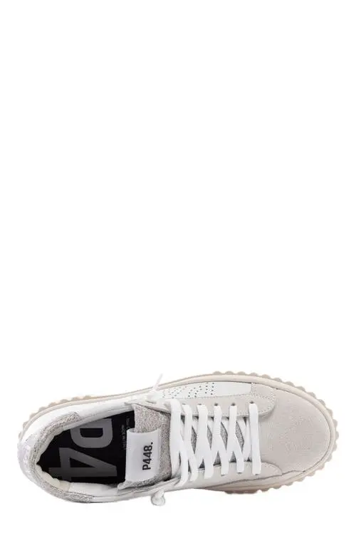 P448 Creeper Platform Sneakers - Silver Dust