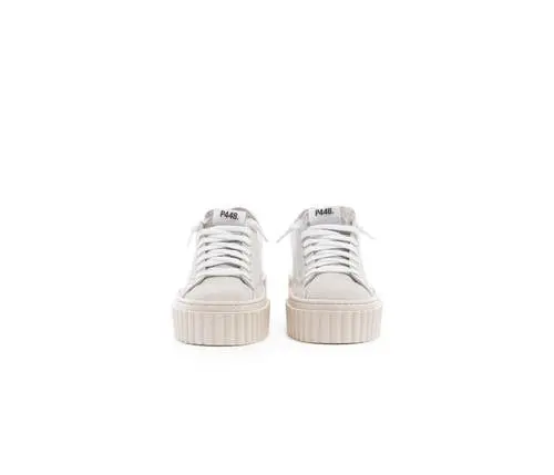 P448 Creeper Platform Sneakers - Silver Dust