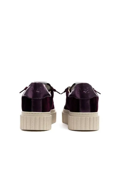 P448 Creeper Platform Sneakers - Velvet Burgundy