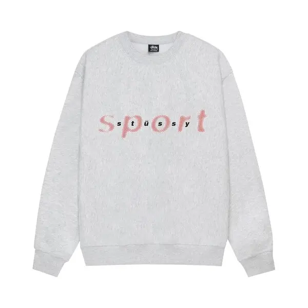 StÜssy Dot Sport Crewneck - Grey