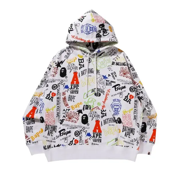 A BATHING APE Hand Draw Pullover Hoodie