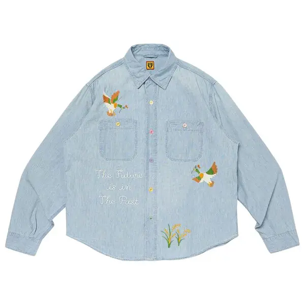 HUMAN MADE Chambray Work Shirt 'indigo