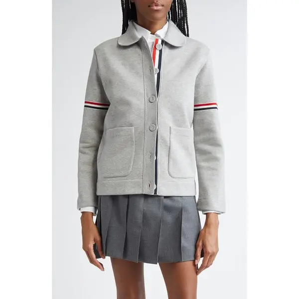Thom Browne Jersey Stitch Loopback Bonded Jacket