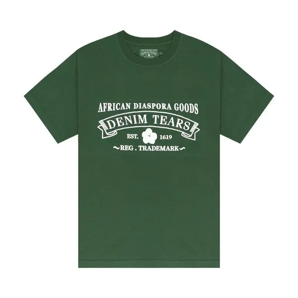 DENIM TEARS Adg Tee 'washed - Green