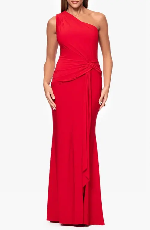 XSCAPE EVENINGS One-shoulder Gown