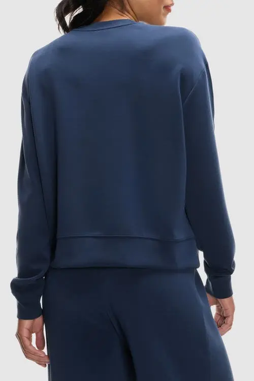 PELOTON Pintuck Crewneck