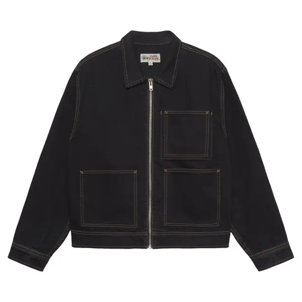 StÜssy Zip Work Jacket - Blue