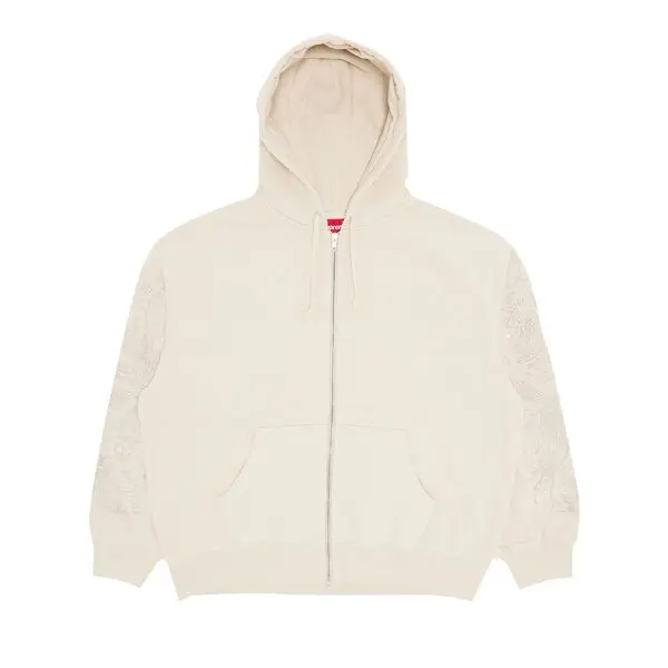 Supreme Aoi Zip Up Hooded Sweatshirt 'Natural - Cream | Editorialist
