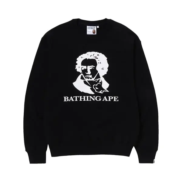 BAPE Classic Bathing Ape Relaxed Fit Crewneck - Black