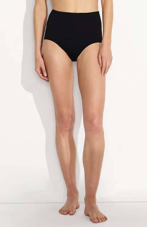 LANDS' END Sculpting Suit Retro High Waisted Bikini Bottom - Black