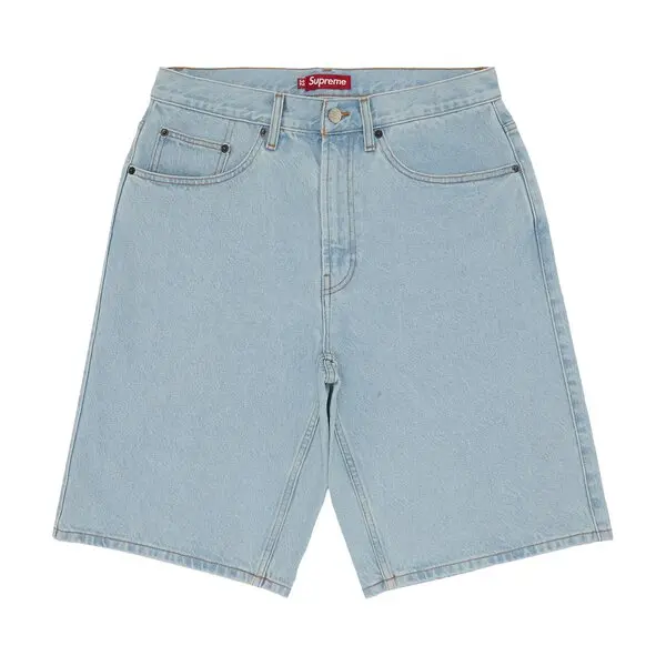 Supreme Baggy Denim Shorts - Blue