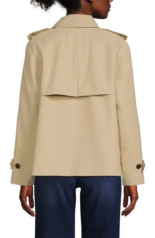 LANDS' END Trench Rain Jacket - Champagne