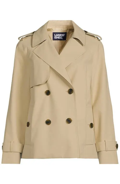 LANDS' END Trench Rain Jacket - Champagne