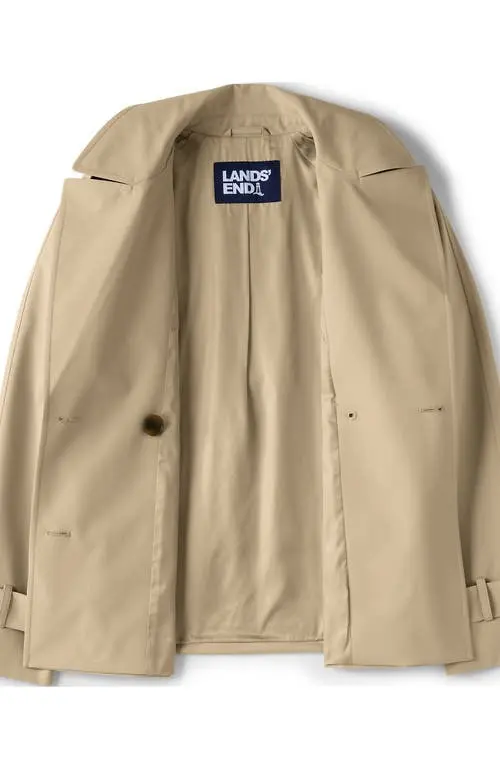 LANDS' END Trench Rain Jacket - Champagne