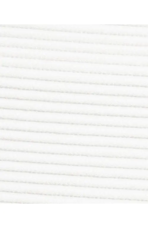 LANDS' END Ribbed High Waisted Bikini Bottom - White Ottoman
