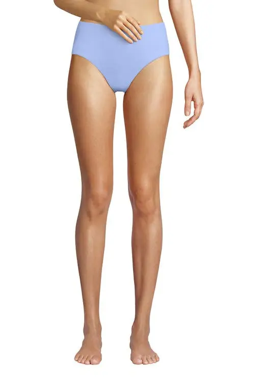 LANDS' END Chlorine Resistant Classic Bikini Bottom - Soft Cloud Blue