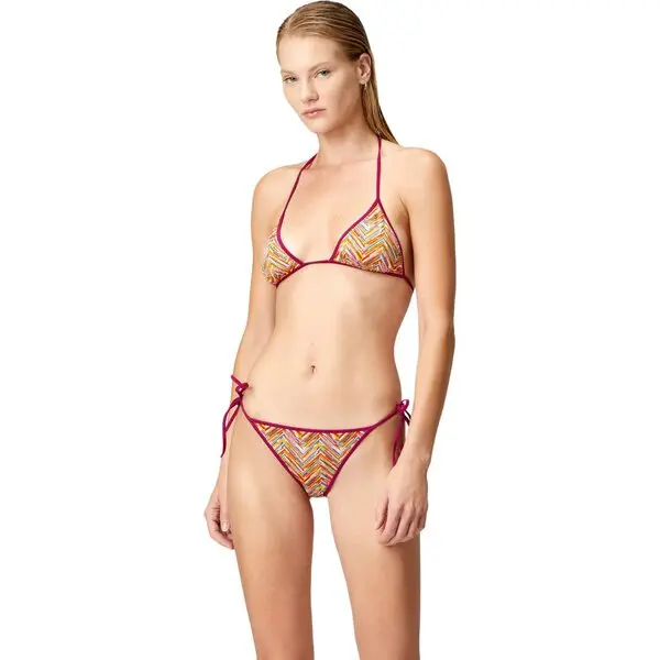 Missoni Reversible Triangle Bikini With Print - Multicoloured