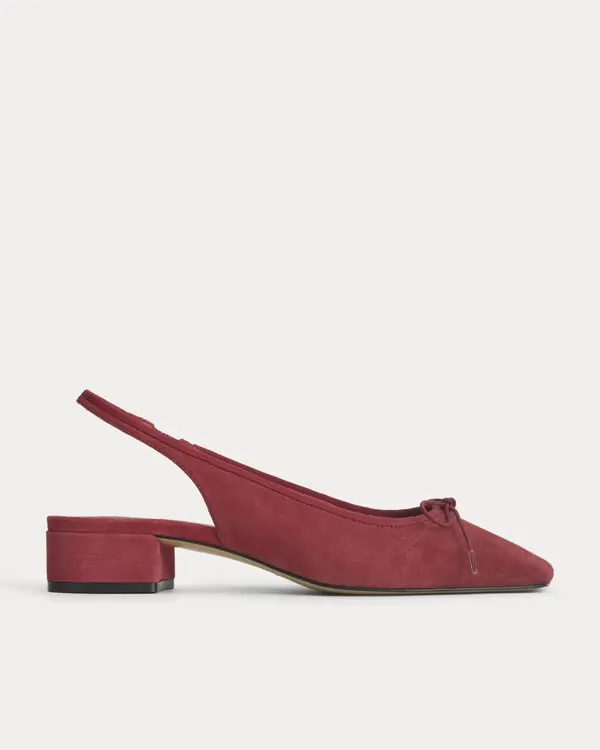 Everlane Ballet Slingback Heel - Karanda Red