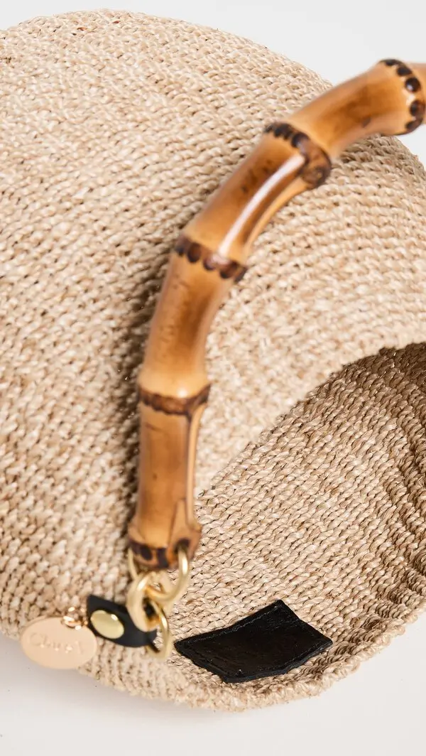 Clare V. Pot De Miel Raffia Top Handle Bag - Natural