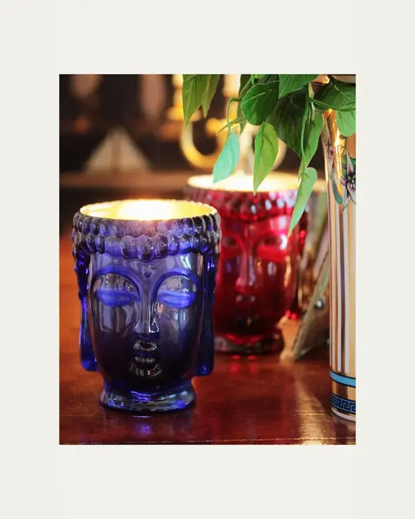 THOMPSON FERRIER 40 Oz Caesonia Buddha Candle - Blue