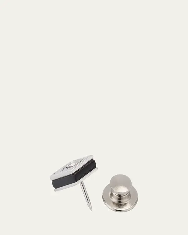 JAN LESLIE Skull And Crossbones Lapel Pin