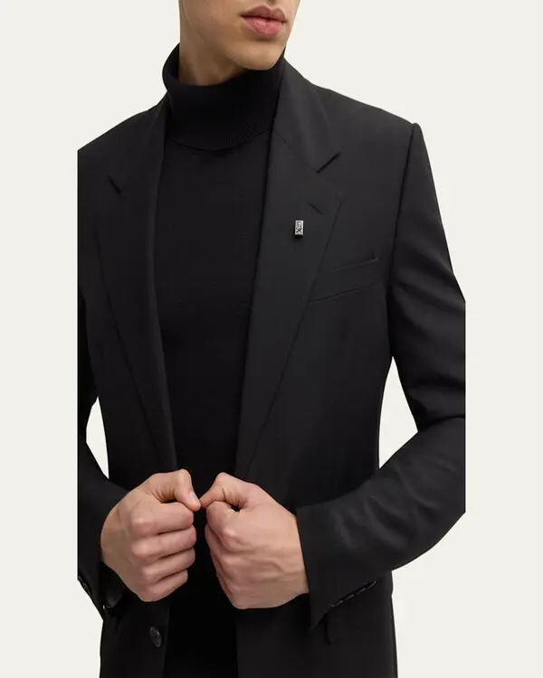 JAN LESLIE Skull And Crossbones Lapel Pin