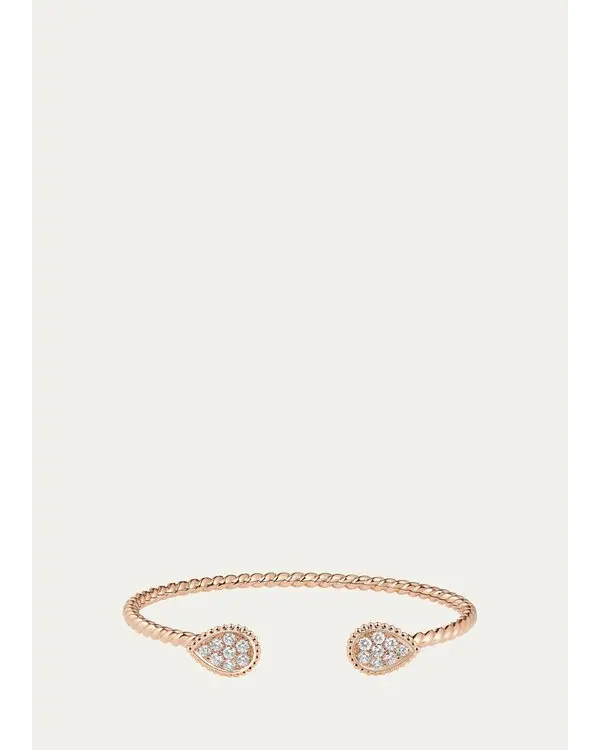 Boucheron 18k Rose Gold Serpent Boheme Diamond Bracelet - Noclr