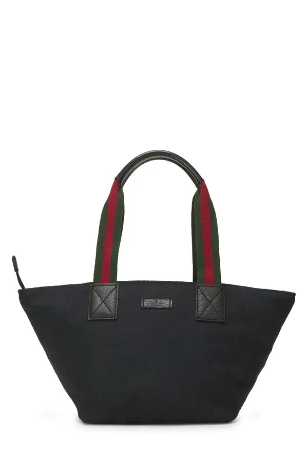 Gucci Gg Canvas Web Soft Zip Tote