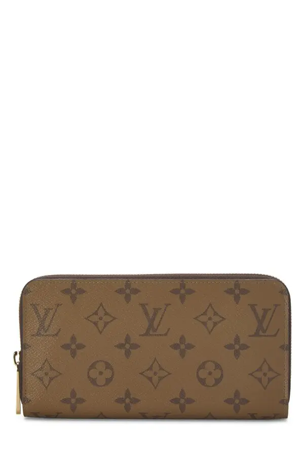 LOUIS VUITTON Monogram Reversed Zippy Continental Wallet - Brown