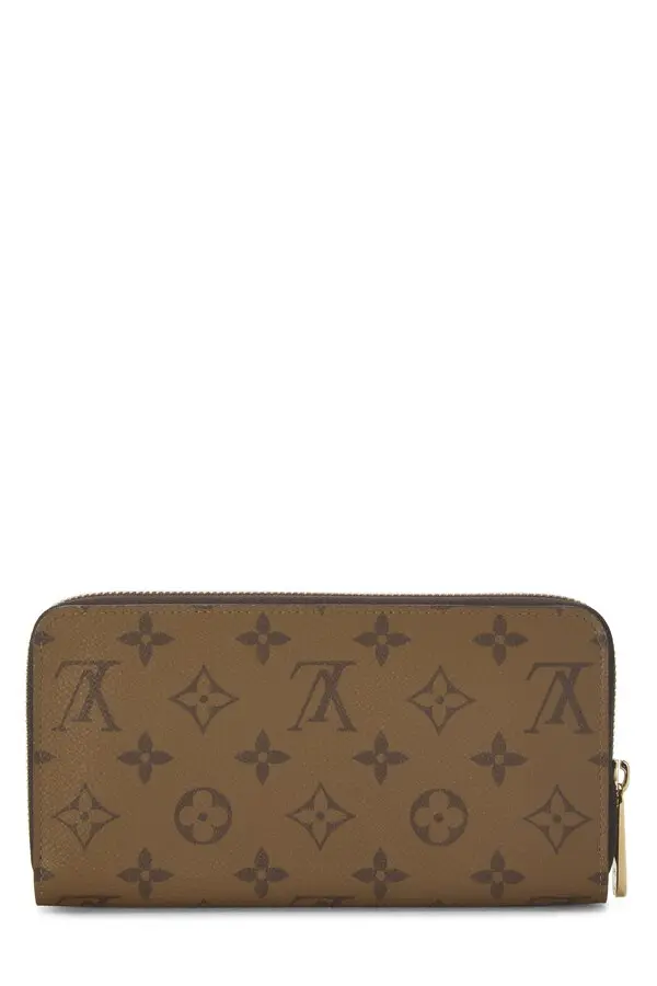 LOUIS VUITTON Monogram Reversed Zippy Continental Wallet - Brown