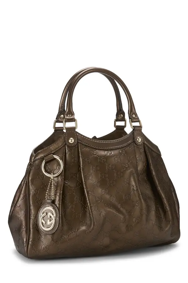 Gucci Guccissima Sukey Tote - Brown