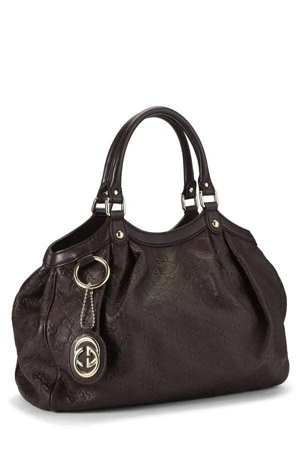 Gucci Guccissima Sukey Tote - Brown