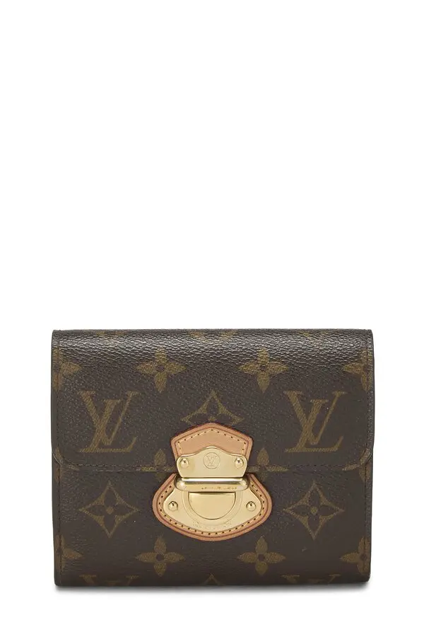 LOUIS VUITTON Monogram Canvas Joey Wallet - Brown