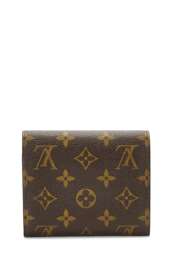 LOUIS VUITTON Monogram Canvas Joey Wallet - Brown