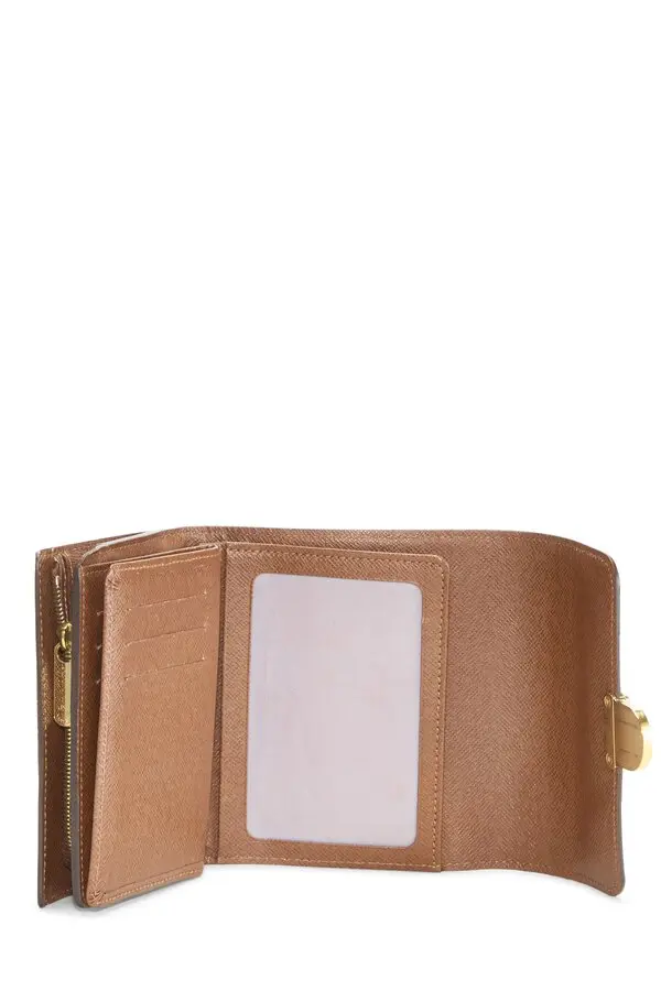 LOUIS VUITTON Monogram Canvas Joey Wallet - Brown