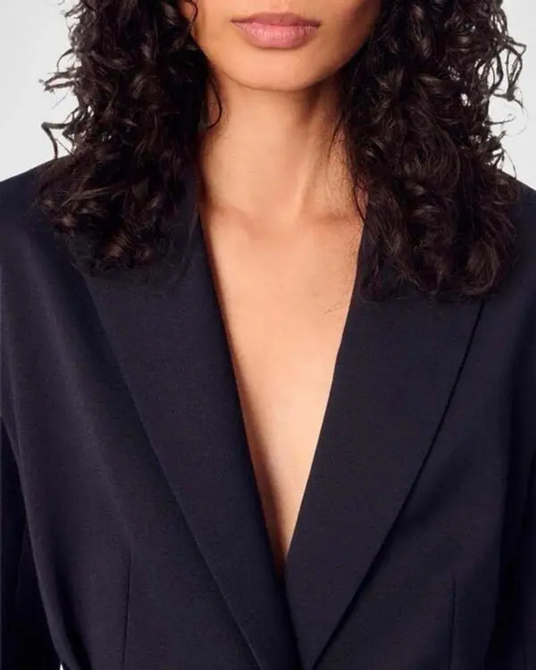 Maje Villeplisse Belted Blazer