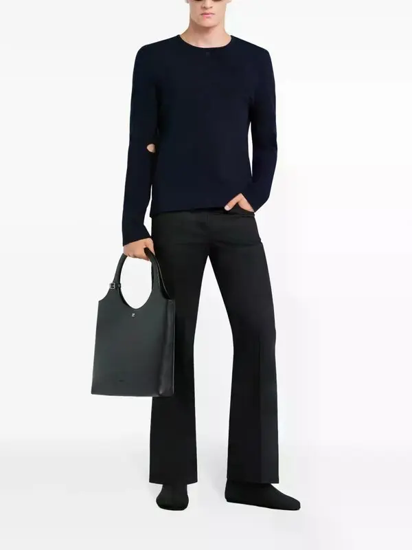COURREGES Cut-out Knit Sweater - Blue