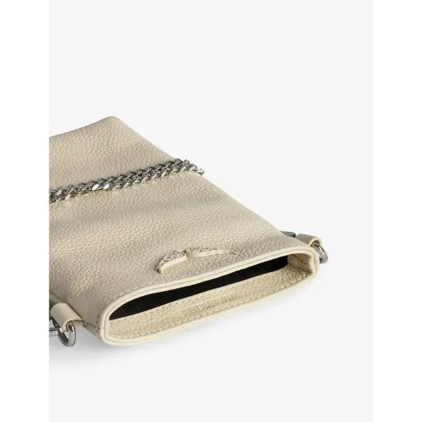 Zadig&Voltaire Rock Brand-plaque Leather Phone Pouch - Flash