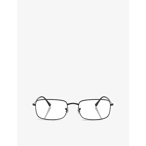 Ray-ban Rx3746v Rectangular-frame Optical Glasses - Black